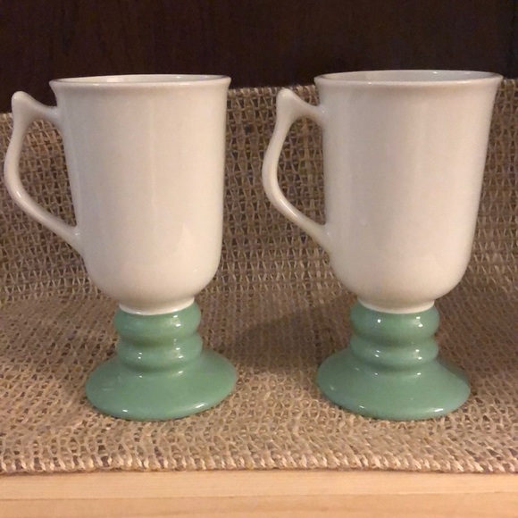 Hall Pottery | Dining | Vintage Hall Pottery Pedestal Mugs | Poshmark
